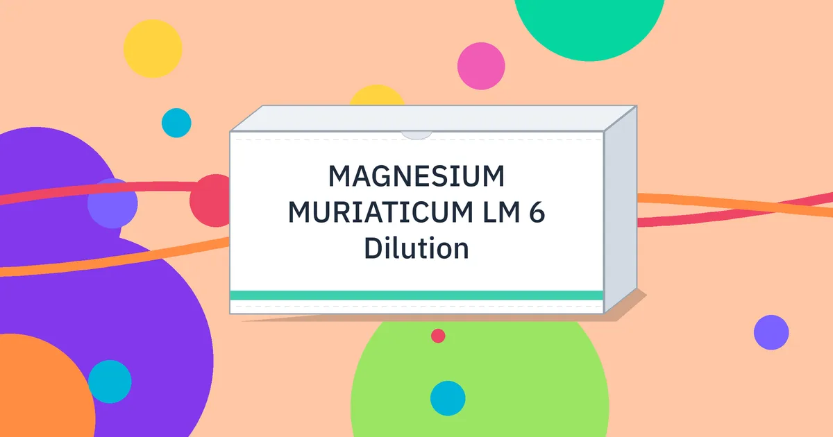 Symbolbild: Packung mit der Aufschrift MAGNESIUM MURIATICUM LM 6 Dilution (PZN 07540946) – Verfügbarkeit und Bezug in Apotheken in Frankfurt am Main