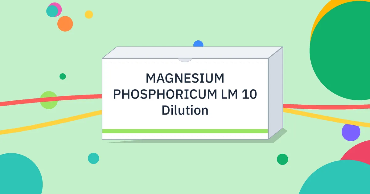 Symbolbild: Packung mit der Aufschrift MAGNESIUM PHOSPHORICUM LM 10 Dilution (PZN 12939219) – Verfügbarkeit und Bezug in Apotheken in Frankfurt am Main
