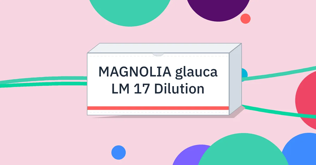 Symbolbild: Packung mit der Aufschrift MAGNOLIA glauca LM 17 Dilution (PZN 13539479) – Verfügbarkeit und Bezug in Apotheken in Frankfurt am Main
