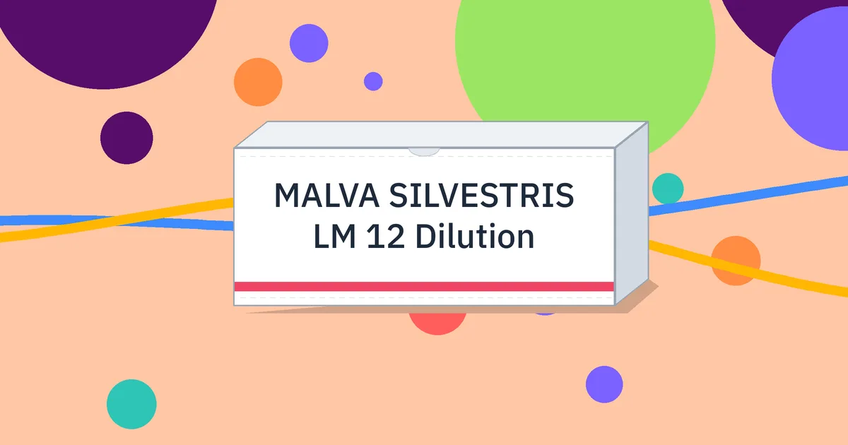 Symbolbild: Packung mit der Aufschrift MALVA SILVESTRIS LM 12 Dilution (PZN 13539864) – Verfügbarkeit und Bezug in Apotheken in Frankfurt am Main