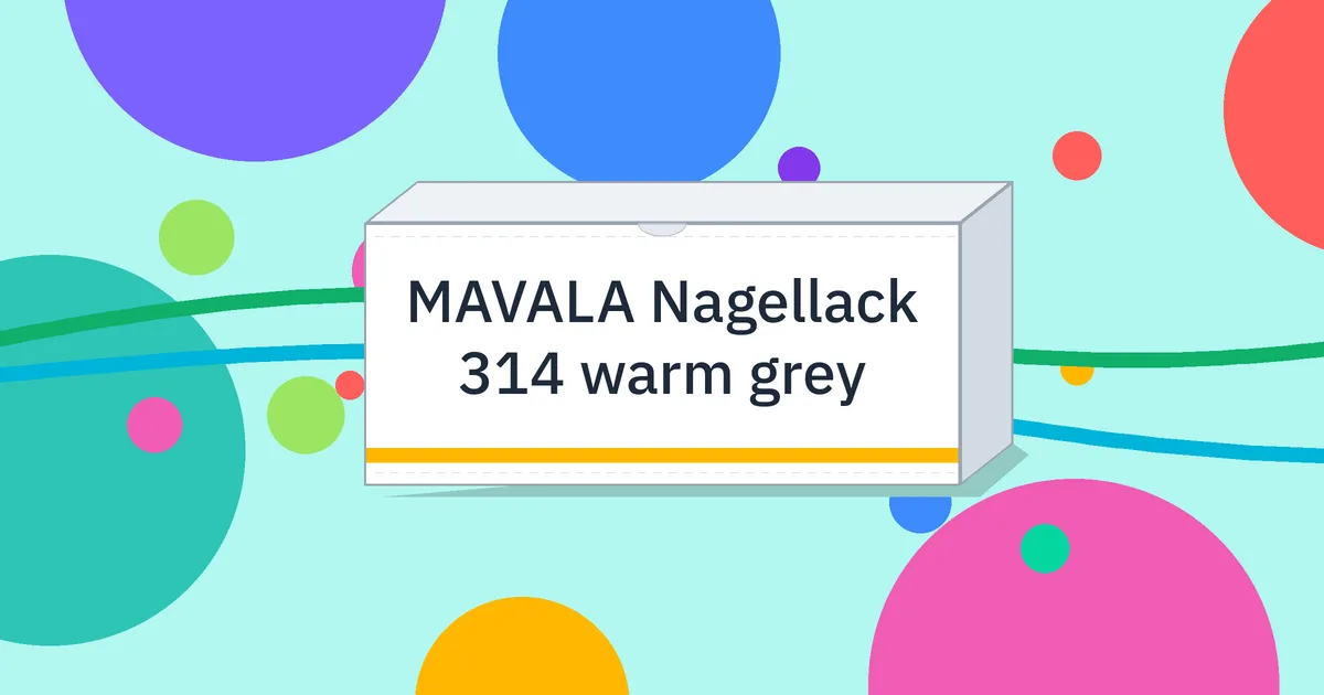 Symbolbild: Packung mit der Aufschrift MAVALA Nagellack 314 warm grey (PZN 12407362) – Verfügbarkeit und Bezug in Apotheken in Frankfurt am Main