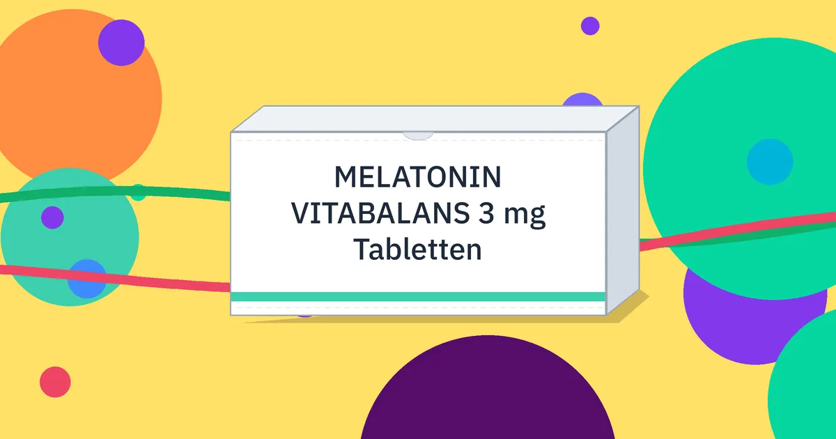 Symbolbild: Packung mit der Aufschrift MELATONIN VITABALANS 3 mg Tabletten (PZN 19422502) – Verfügbarkeit und Bezug in Apotheken in Frankfurt am Main