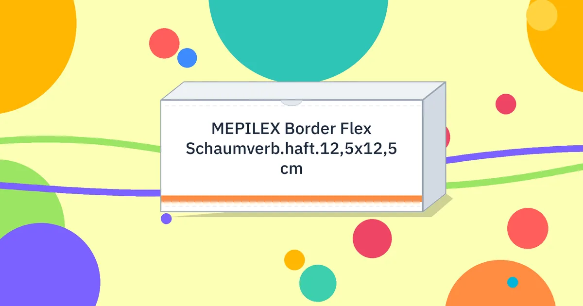 Symbolbild: Packung mit der Aufschrift MEPILEX Border Flex Schaumverb.haft.12,5x12,5 cm (PZN 19959171) – Verfügbarkeit und Bezug in Apotheken in Frankfurt am Main