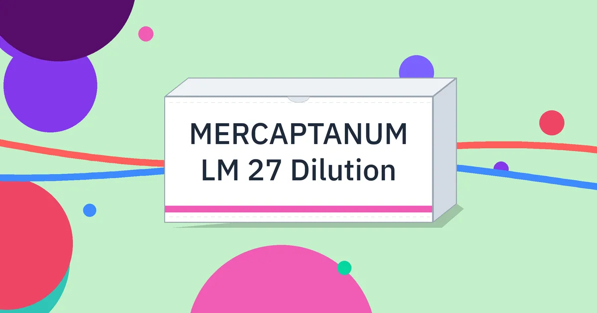 Symbolbild: Packung mit der Aufschrift MERCAPTANUM LM 27 Dilution (PZN 13605816) – Verfügbarkeit und Bezug in Apotheken in Frankfurt am Main