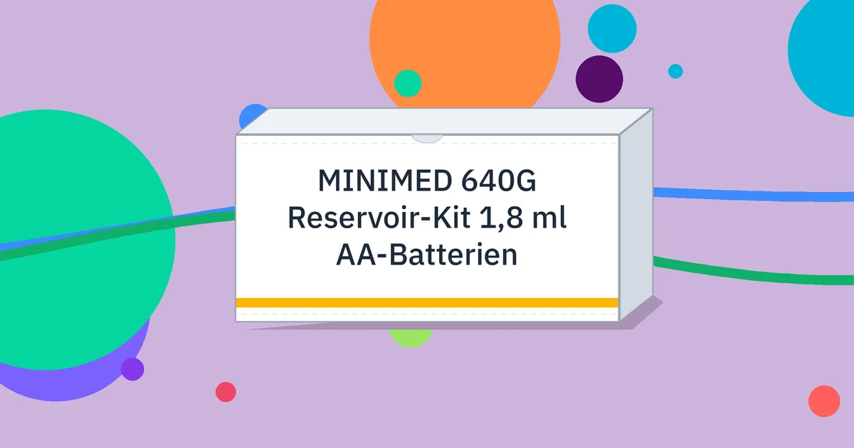 Symbolbild: Packung mit der Aufschrift MINIMED 640G Reservoir-Kit 1,8 ml AA-Batterien (PZN 16698066) – Verfügbarkeit und Bezug in Apotheken in Frankfurt am Main