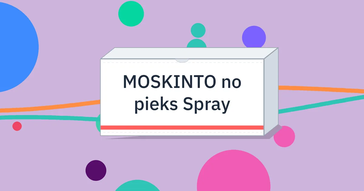 Symbolbild: Packung mit der Aufschrift MOSKINTO no pieks Spray (PZN 18441905) – Verfügbarkeit und Bezug in Apotheken in Frankfurt am Main