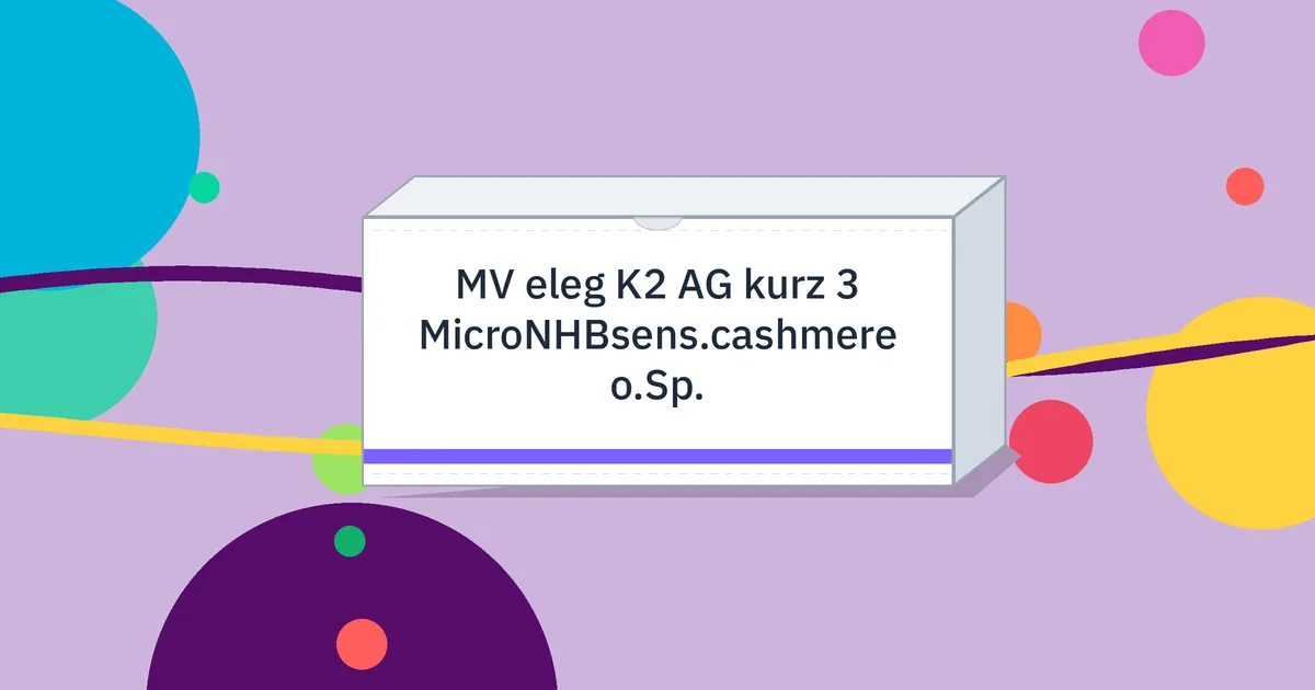 Symbolbild: Packung mit der Aufschrift MV eleg K2 AG kurz 3 MicroNHBsens.cashmere o.Sp. (PZN 15709253) – Verfügbarkeit und Bezug in Apotheken in Frankfurt am Main