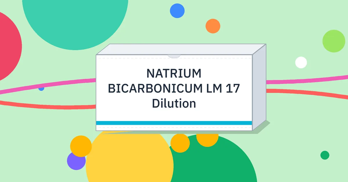 Symbolbild: Packung mit der Aufschrift NATRIUM BICARBONICUM LM 17 Dilution (PZN 12960337) – Verfügbarkeit und Bezug in Apotheken in Frankfurt am Main