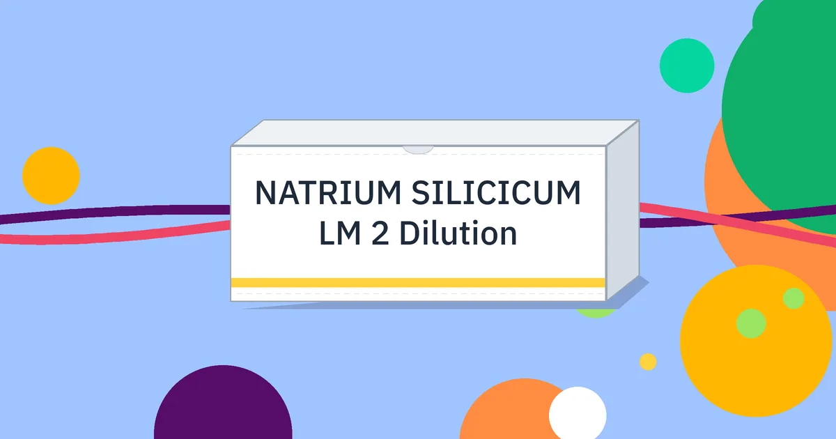 Symbolbild: Packung mit der Aufschrift NATRIUM SILICICUM LM 2 Dilution (PZN 12966765) – Verfügbarkeit und Bezug in Apotheken in Frankfurt am Main