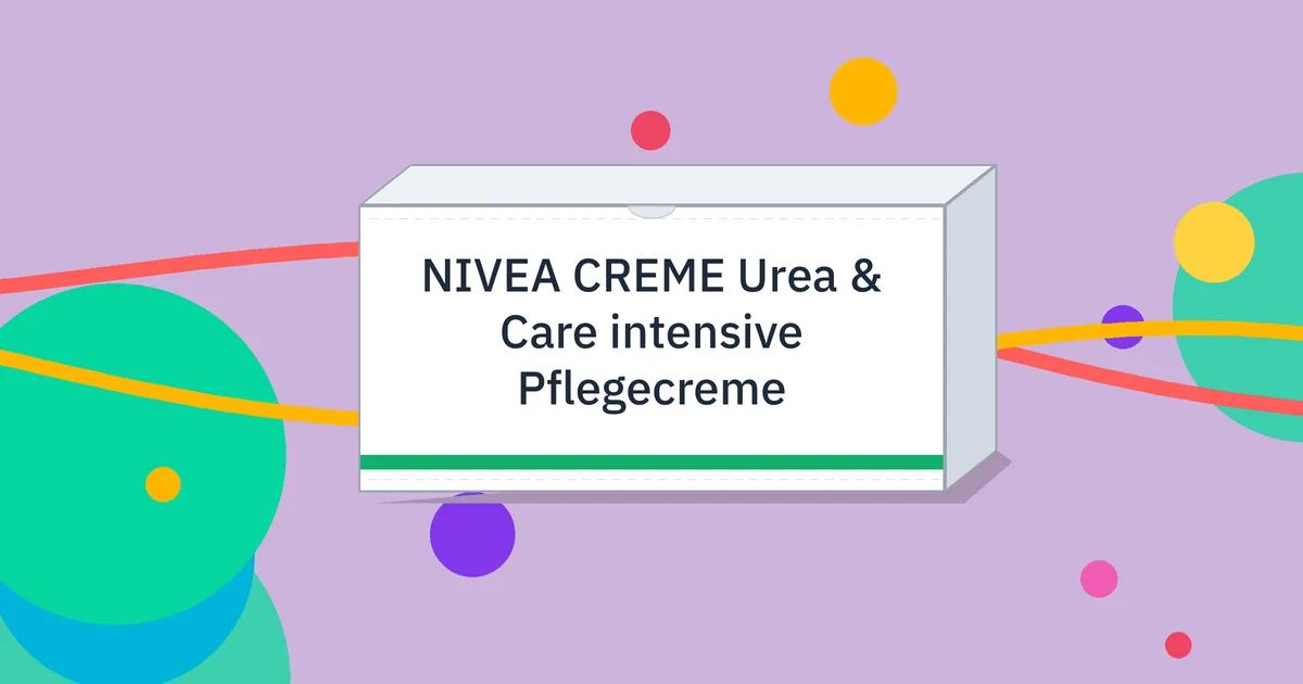 Symbolbild: Packung mit der Aufschrift NIVEA CREME Urea & Care intensive Pflegecreme (PZN 17623892) – Verfügbarkeit und Bezug in Apotheken in Frankfurt am Main