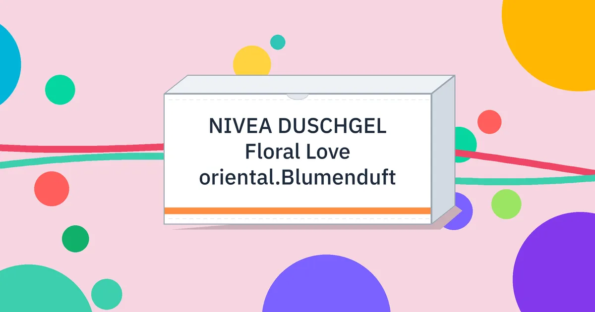 Symbolbild: Packung mit der Aufschrift NIVEA DUSCHGEL Floral Love oriental.Blumenduft (PZN 19551820) – Verfügbarkeit und Bezug in Apotheken in Frankfurt am Main