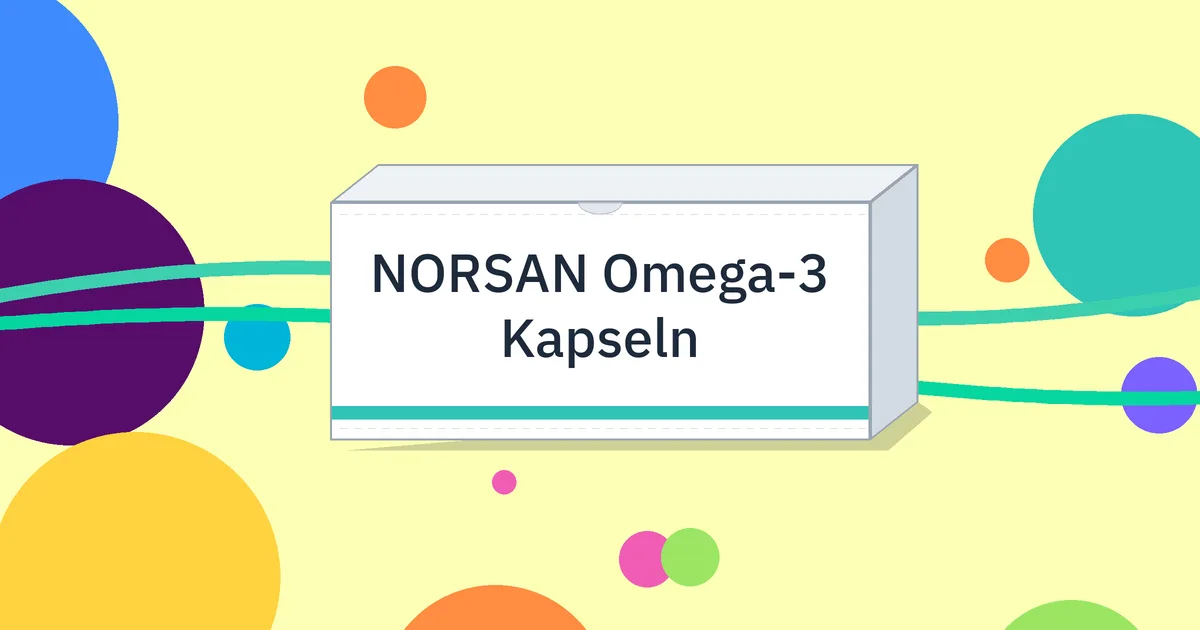 Symbolbild: Packung mit der Aufschrift NORSAN Omega-3 Kapseln (PZN 13512730) – Verfügbarkeit und Bezug in Apotheken in Frankfurt am Main