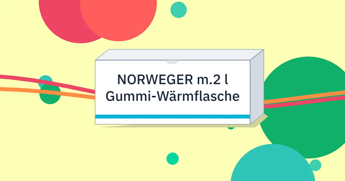 Symbolbild: Packung mit der Aufschrift NORWEGER m.2 l Gummi-Wärmflasche (PZN 14356108) – Verfügbarkeit und Bezug in Apotheken in Frankfurt am Main