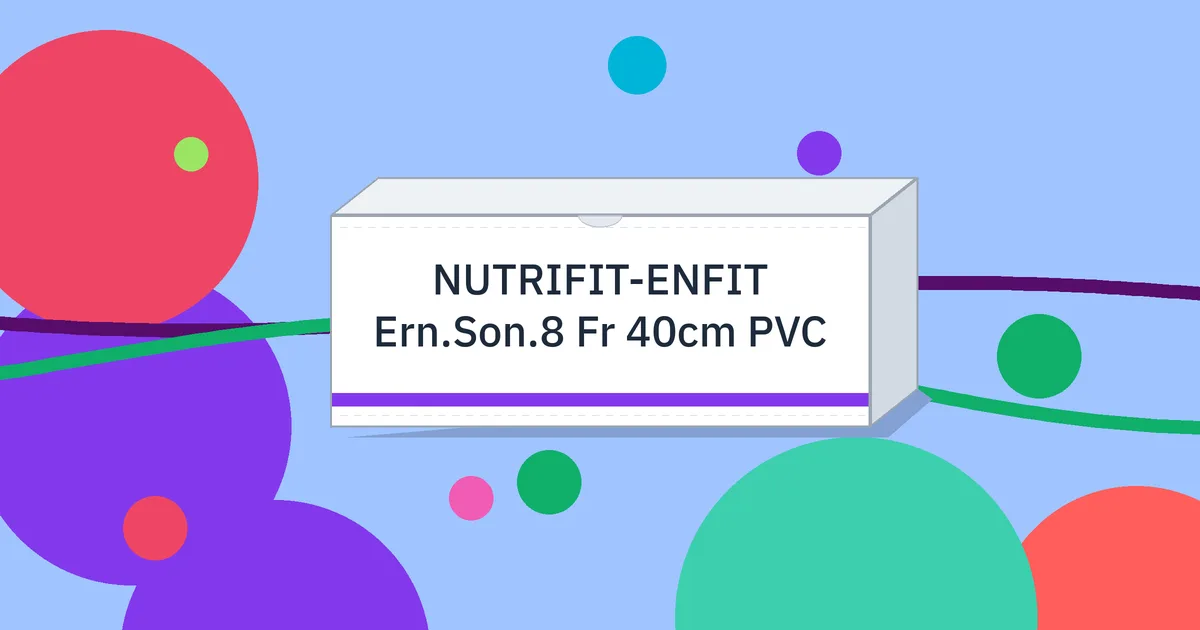 Symbolbild: Packung mit der Aufschrift NUTRIFIT-ENFIT Ern.Son.8 Fr 40cm PVC (PZN 17272642) – Verfügbarkeit und Bezug in Apotheken in Frankfurt am Main