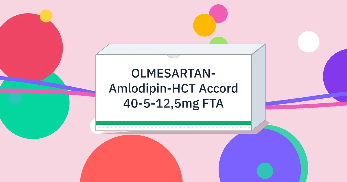 Symbolbild: Packung mit der Aufschrift OLMESARTAN-Amlodipin-HCT Accord 40-5-12,5mg FTA (PZN 16799465) – Verfügbarkeit und Bezug in Apotheken in Frankfurt am Main