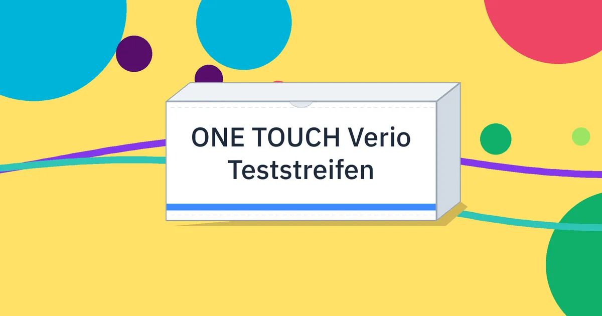 Symbolbild: Packung mit der Aufschrift ONE TOUCH Verio Teststreifen (PZN 13915184) – Verfügbarkeit und Bezug in Apotheken in Frankfurt am Main