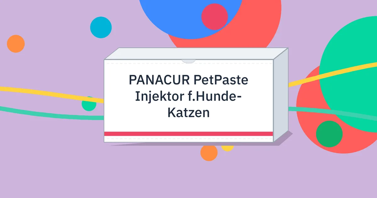 Symbolbild: Packung mit der Aufschrift PANACUR PetPaste Injektor f.Hunde-Katzen (PZN 03702352) – Verfügbarkeit und Bezug in Apotheken in Frankfurt am Main