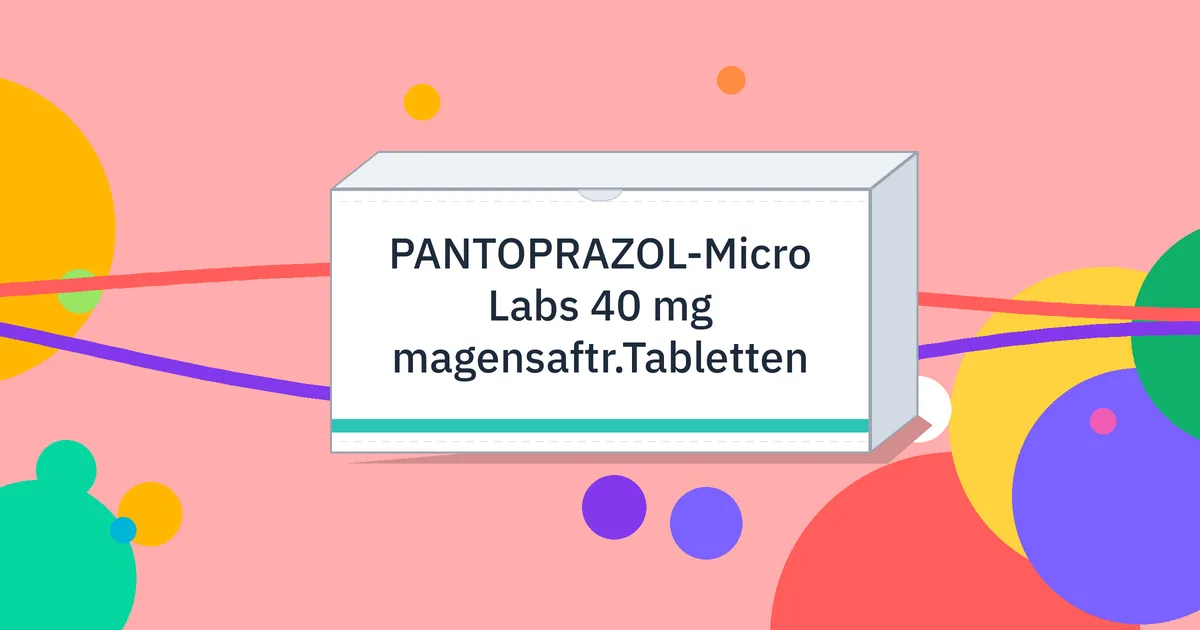 Symbolbild: Packung mit der Aufschrift PANTOPRAZOL-Micro Labs 40 mg magensaftr.Tabletten (PZN 17378464) – Verfügbarkeit und Bezug in Apotheken in Frankfurt am Main
