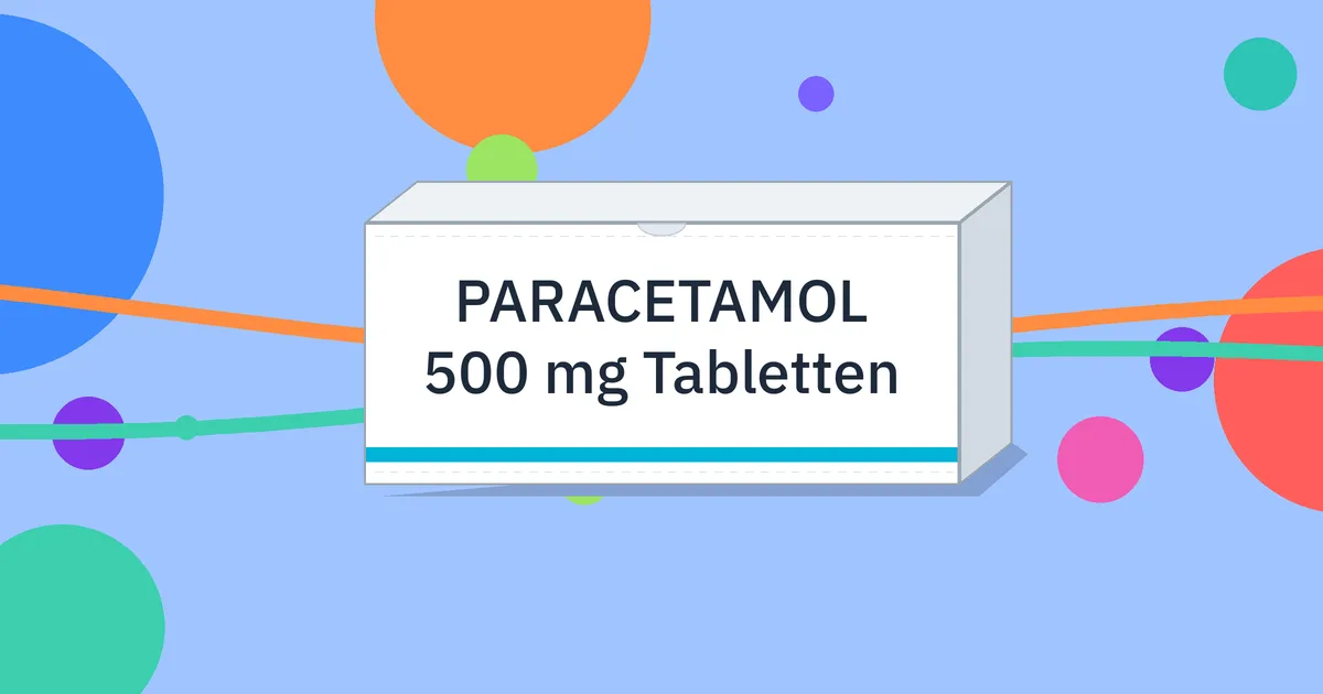 Symbolbild: Packung mit der Aufschrift PARACETAMOL 500 mg Tabletten (PZN 18413375) – Verfügbarkeit und Bezug in Apotheken in Frankfurt am Main