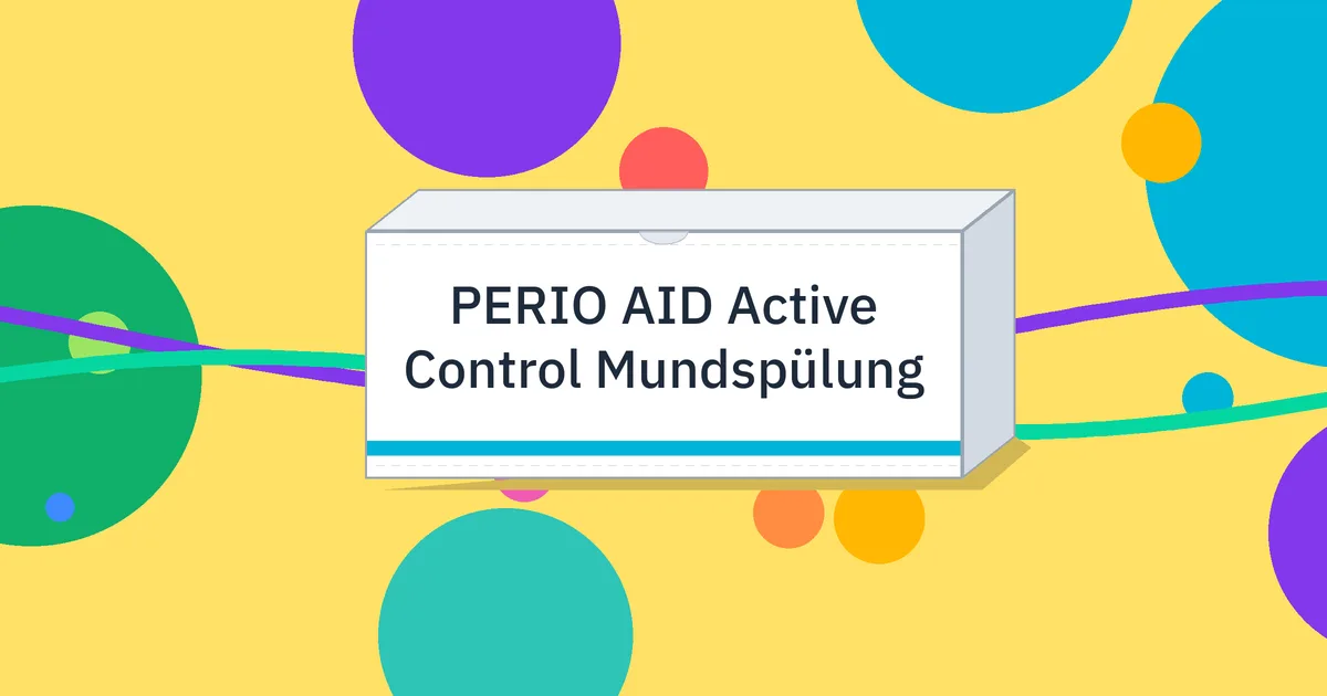 Symbolbild: Packung mit der Aufschrift PERIO AID Active Control Mundspülung (PZN 11594557) – Verfügbarkeit und Bezug in Apotheken in Frankfurt am Main