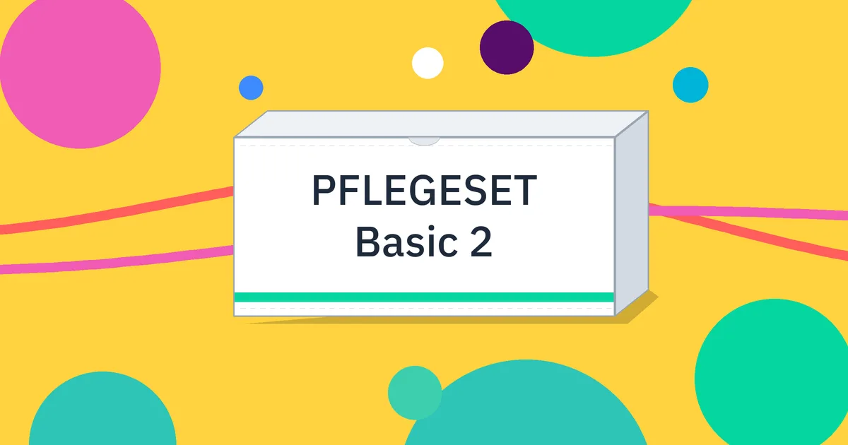 Symbolbild: Packung mit der Aufschrift PFLEGESET Basic 2 (PZN 11129062) – Verfügbarkeit und Bezug in Apotheken in Frankfurt am Main