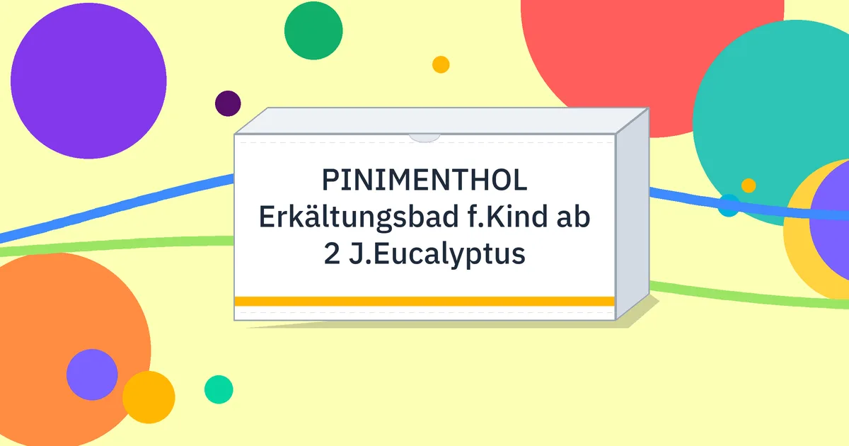 Symbolbild: Packung mit der Aufschrift PINIMENTHOL Erkältungsbad f.Kind ab 2 J.Eucalyptus (PZN 01257534) – Verfügbarkeit und Bezug in Apotheken in Frankfurt am Main