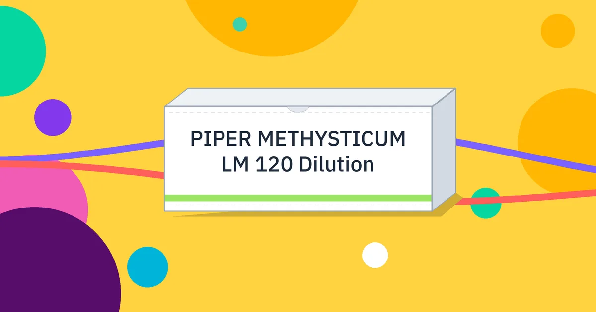 Symbolbild: Packung mit der Aufschrift PIPER METHYSTICUM LM 120 Dilution (PZN 13643739) – Verfügbarkeit und Bezug in Apotheken in Frankfurt am Main