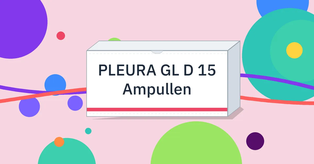 Symbolbild: Packung mit der Aufschrift PLEURA GL D 15 Ampullen (PZN 02948890) – Verfügbarkeit und Bezug in Apotheken in Frankfurt am Main