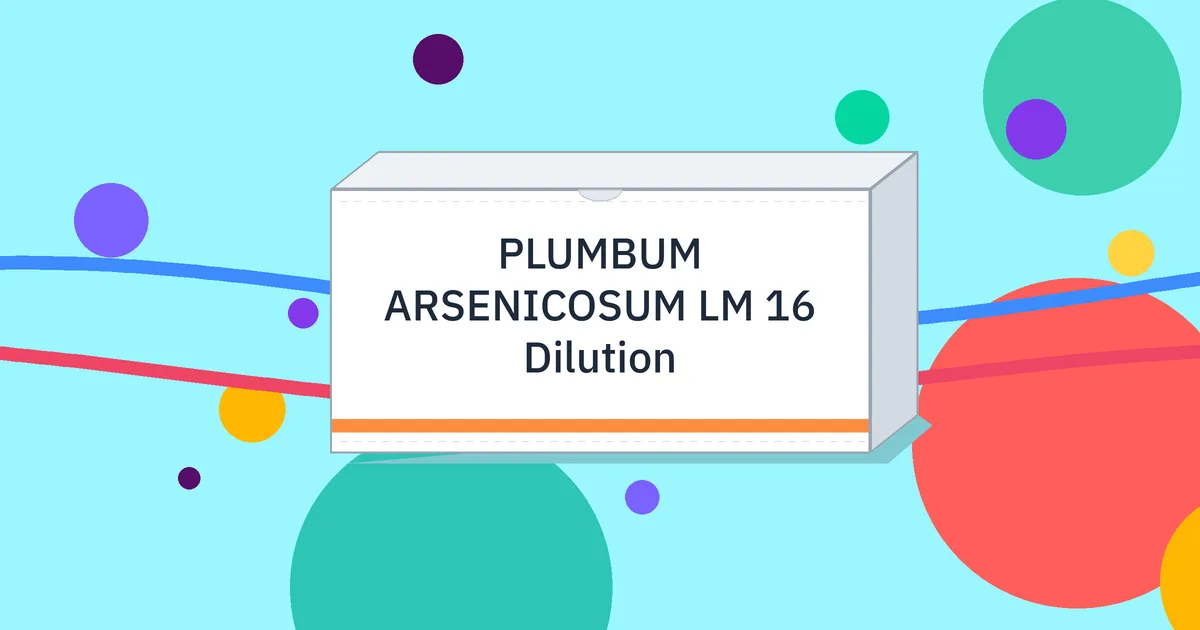 Symbolbild: Packung mit der Aufschrift PLUMBUM ARSENICOSUM LM 16 Dilution (PZN 13039328) – Verfügbarkeit und Bezug in Apotheken in Frankfurt am Main