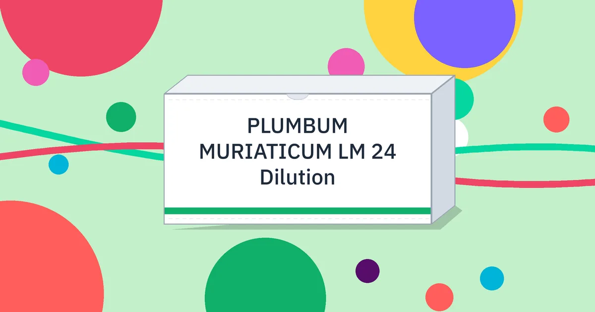 Symbolbild: Packung mit der Aufschrift PLUMBUM MURIATICUM LM 24 Dilution (PZN 13041704) – Verfügbarkeit und Bezug in Apotheken in Frankfurt am Main