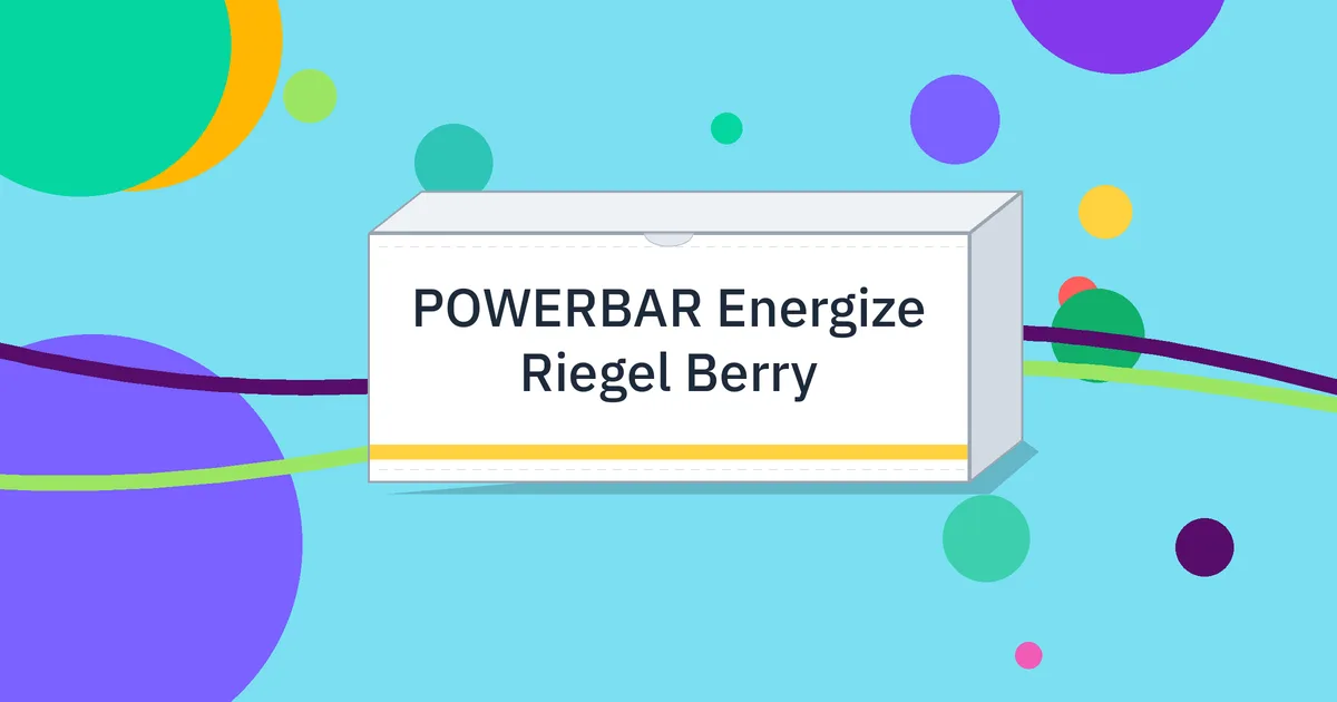 Symbolbild: Packung mit der Aufschrift POWERBAR Energize Riegel Berry (PZN 10734453) – Verfügbarkeit und Bezug in Apotheken in Frankfurt am Main