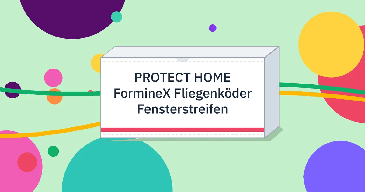 Symbolbild: Packung mit der Aufschrift PROTECT HOME FormineX Fliegenköder Fensterstreifen (PZN 17584264) – Verfügbarkeit und Bezug in Apotheken in Frankfurt am Main