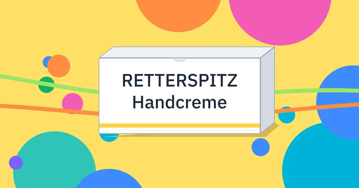 Symbolbild: Packung mit der Aufschrift RETTERSPITZ Handcreme (PZN 09684767) – Verfügbarkeit und Bezug in Apotheken in Frankfurt am Main