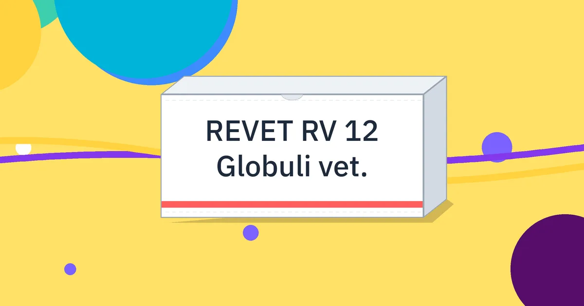 Symbolbild: Packung mit der Aufschrift REVET RV 12 Globuli vet. (PZN 08762488) – Verfügbarkeit und Bezug in Apotheken in Frankfurt am Main