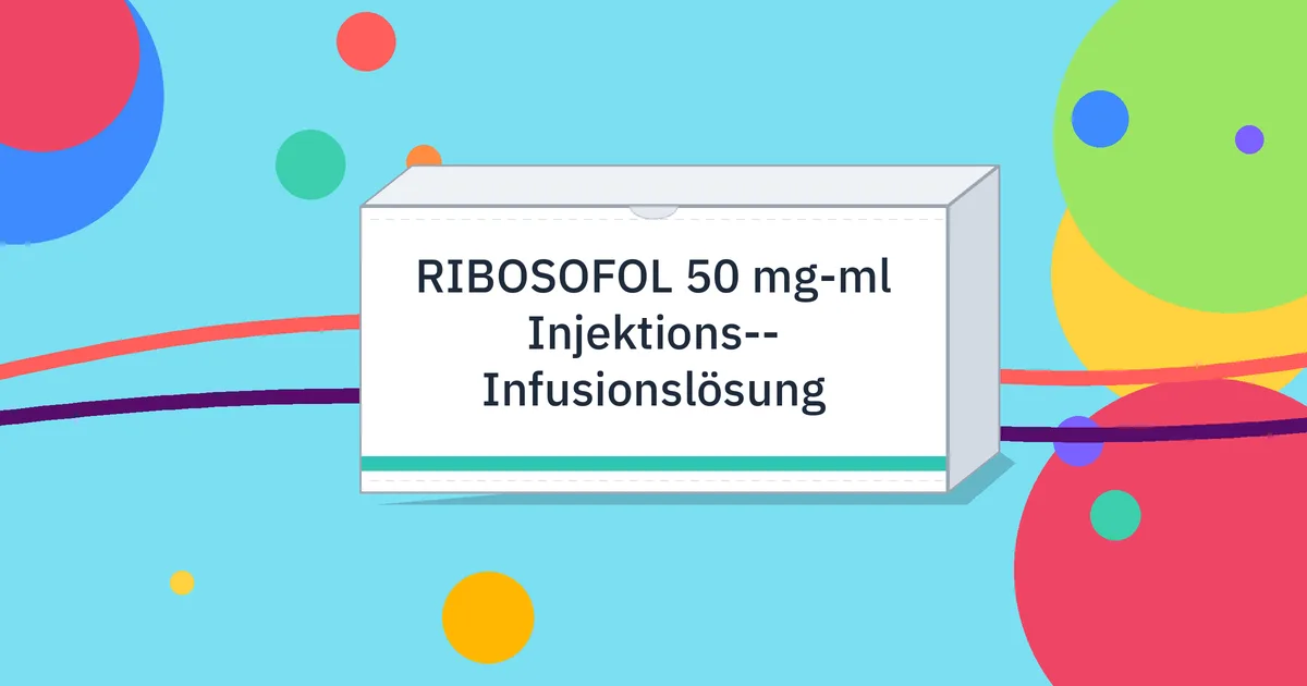 Symbolbild: Packung mit der Aufschrift RIBOSOFOL 50 mg-ml Injektions--Infusionslösung (PZN 02903640) – Verfügbarkeit und Bezug in Apotheken in Frankfurt am Main
