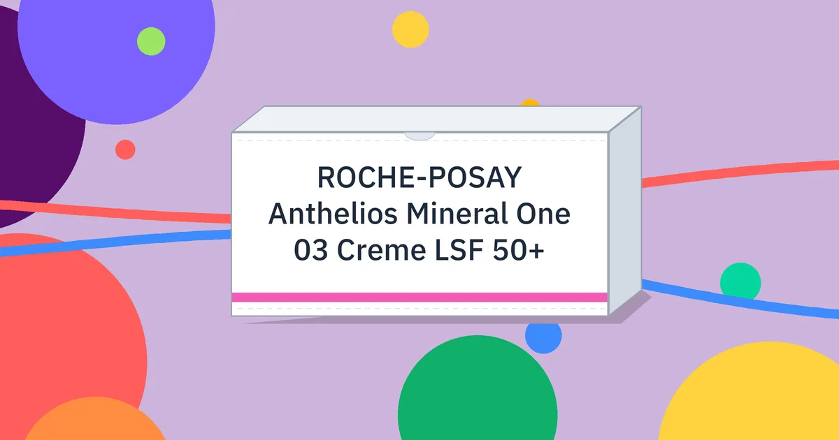 Symbolbild: Packung mit der Aufschrift ROCHE-POSAY Anthelios Mineral One 03 Creme LSF 50+ (PZN 16229443) – Verfügbarkeit und Bezug in Apotheken in Frankfurt am Main
