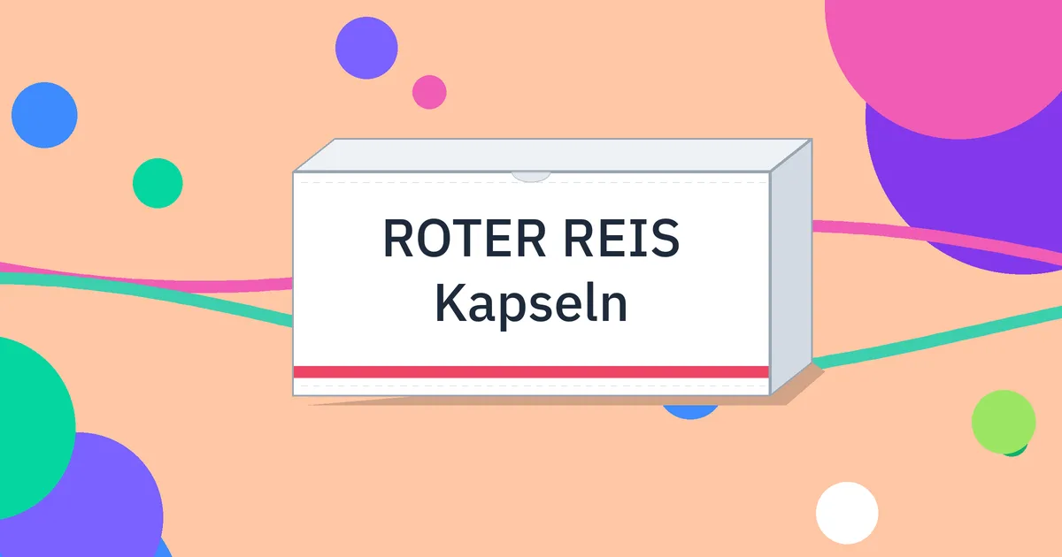 Symbolbild: Packung mit der Aufschrift ROTER REIS Kapseln (PZN 18446707) – Verfügbarkeit und Bezug in Apotheken in Frankfurt am Main