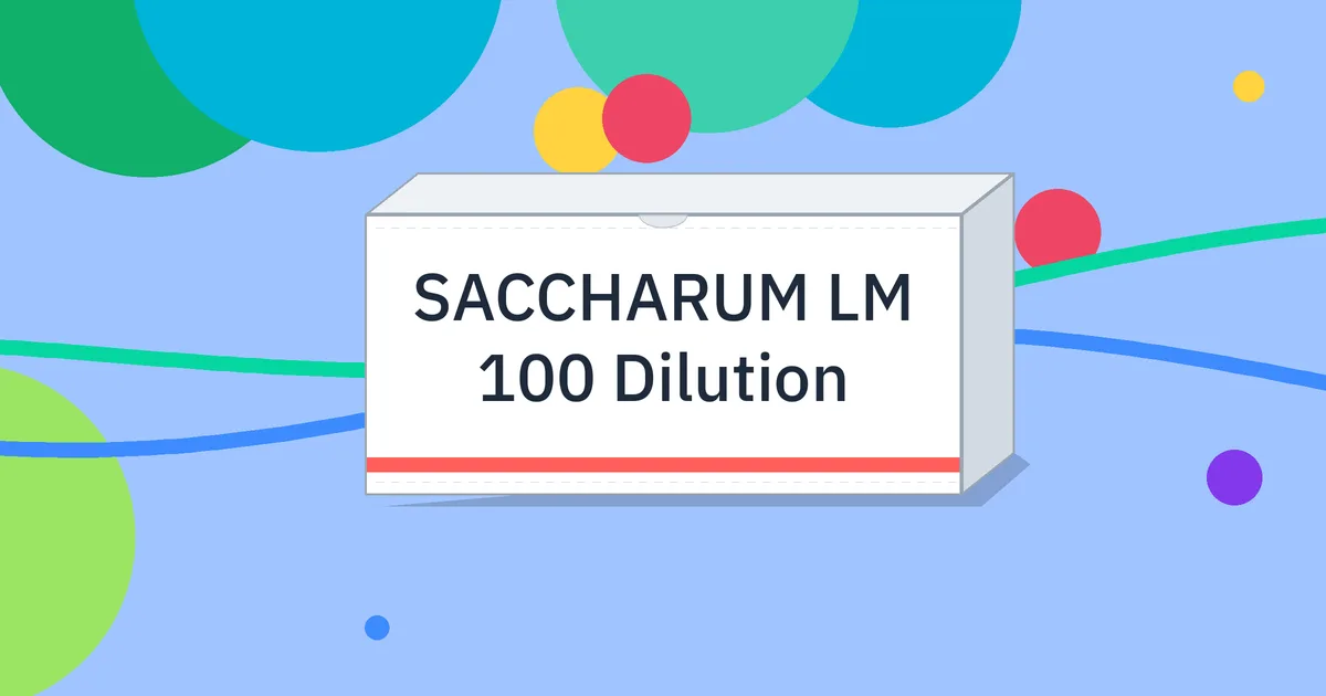 Symbolbild: Packung mit der Aufschrift SACCHARUM LM 100 Dilution (PZN 13176551) – Verfügbarkeit und Bezug in Apotheken in Frankfurt am Main