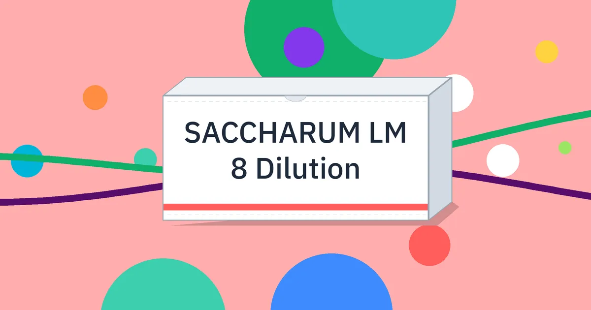 Symbolbild: Packung mit der Aufschrift SACCHARUM LM 8 Dilution (PZN 13176226) – Verfügbarkeit und Bezug in Apotheken in Frankfurt am Main