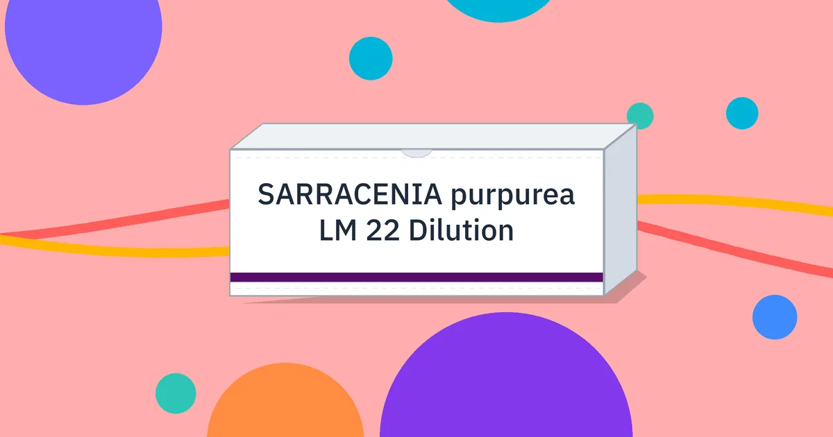 Symbolbild: Packung mit der Aufschrift SARRACENIA purpurea LM 22 Dilution (PZN 13182758) – Verfügbarkeit und Bezug in Apotheken in Frankfurt am Main