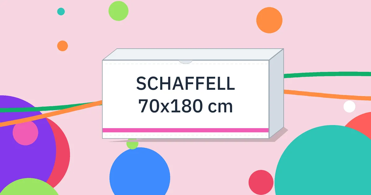 Symbolbild: Packung mit der Aufschrift SCHAFFELL 70x180 cm (PZN 07257624) – Verfügbarkeit und Bezug in Apotheken in Frankfurt am Main