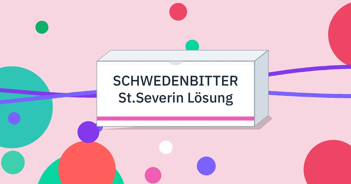 Symbolbild: Packung mit der Aufschrift SCHWEDENBITTER St.Severin Lösung (PZN 08609657) – Verfügbarkeit und Bezug in Apotheken in Frankfurt am Main