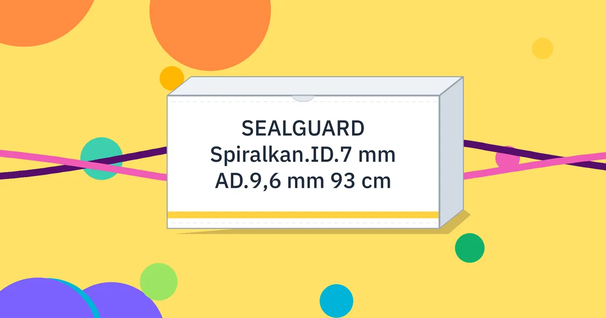 Symbolbild: Packung mit der Aufschrift SEALGUARD Spiralkan.ID.7 mm AD.9,6 mm 93 cm (PZN 06792835) – Verfügbarkeit und Bezug in Apotheken in Frankfurt am Main