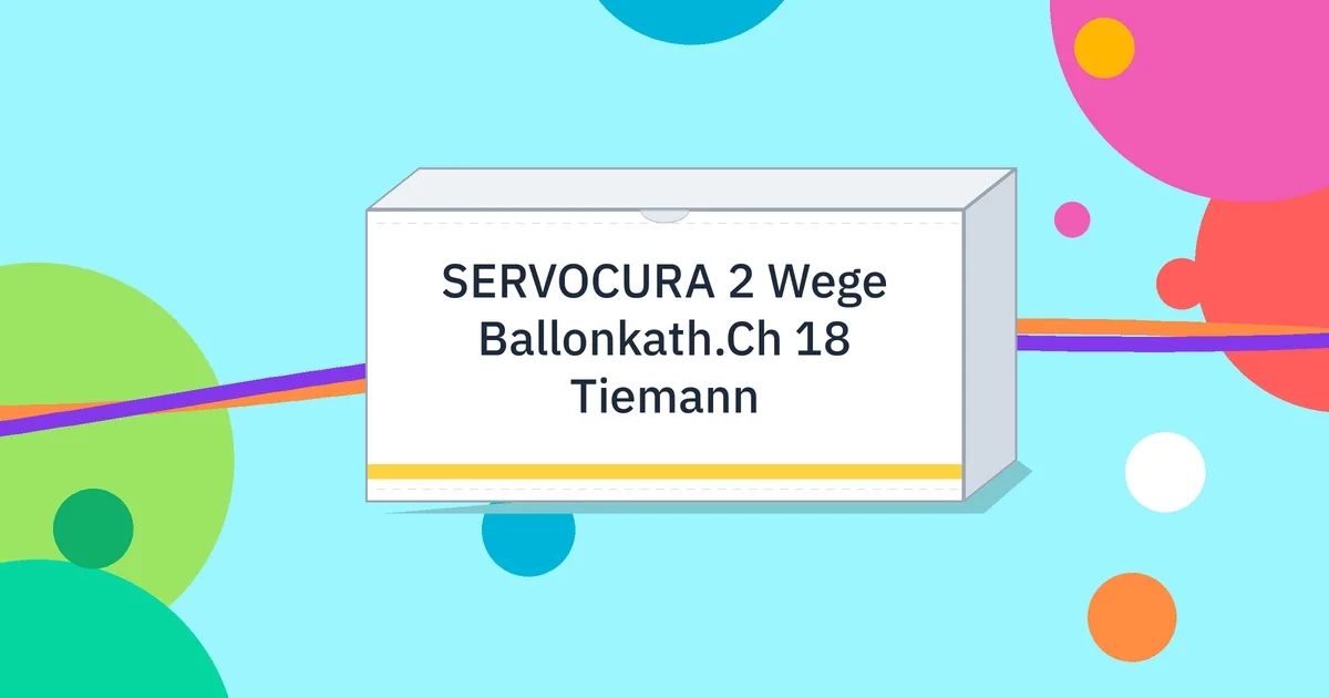 Symbolbild: Packung mit der Aufschrift SERVOCURA 2 Wege Ballonkath.Ch 18 Tiemann (PZN 05491451) – Verfügbarkeit und Bezug in Apotheken in Frankfurt am Main
