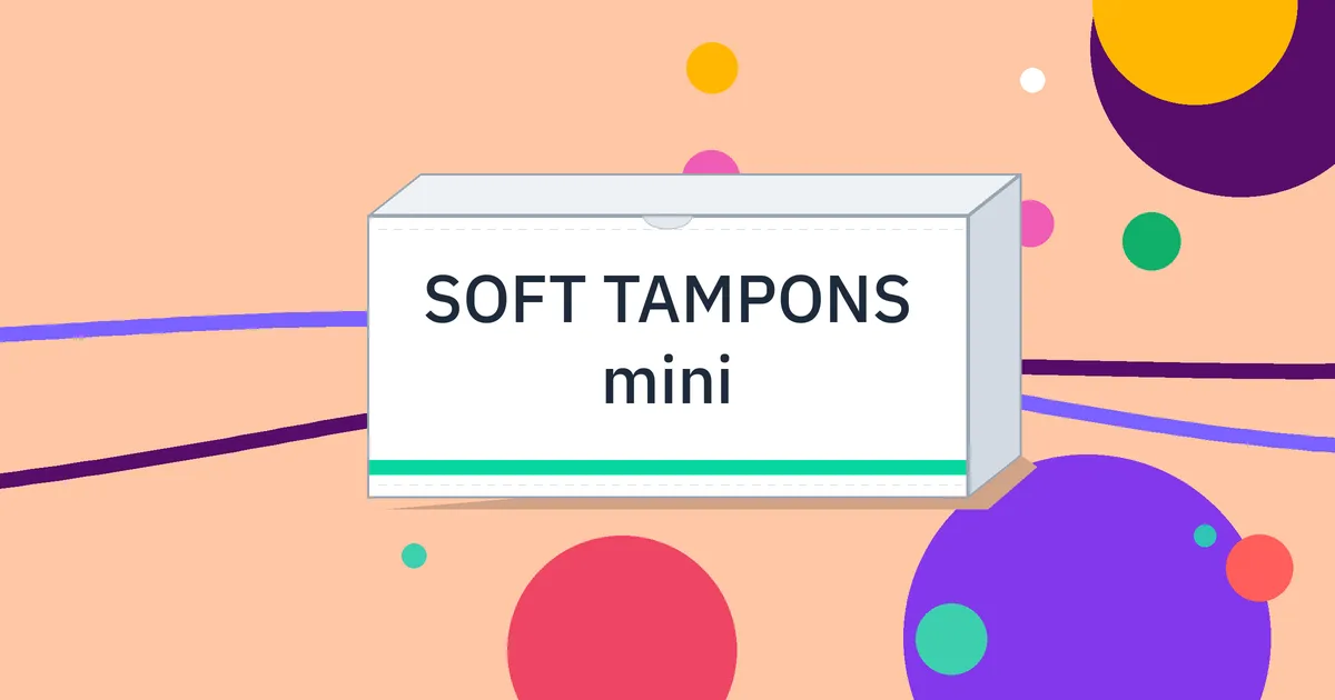 Symbolbild: Packung mit der Aufschrift SOFT TAMPONS mini (PZN 09916893) – Verfügbarkeit und Bezug in Apotheken in Frankfurt am Main
