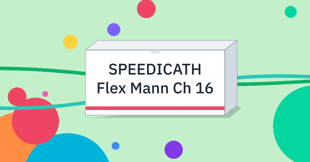 Symbolbild: Packung mit der Aufschrift SPEEDICATH Flex Mann Ch 16 (PZN 11692691) – Verfügbarkeit und Bezug in Apotheken in Frankfurt am Main