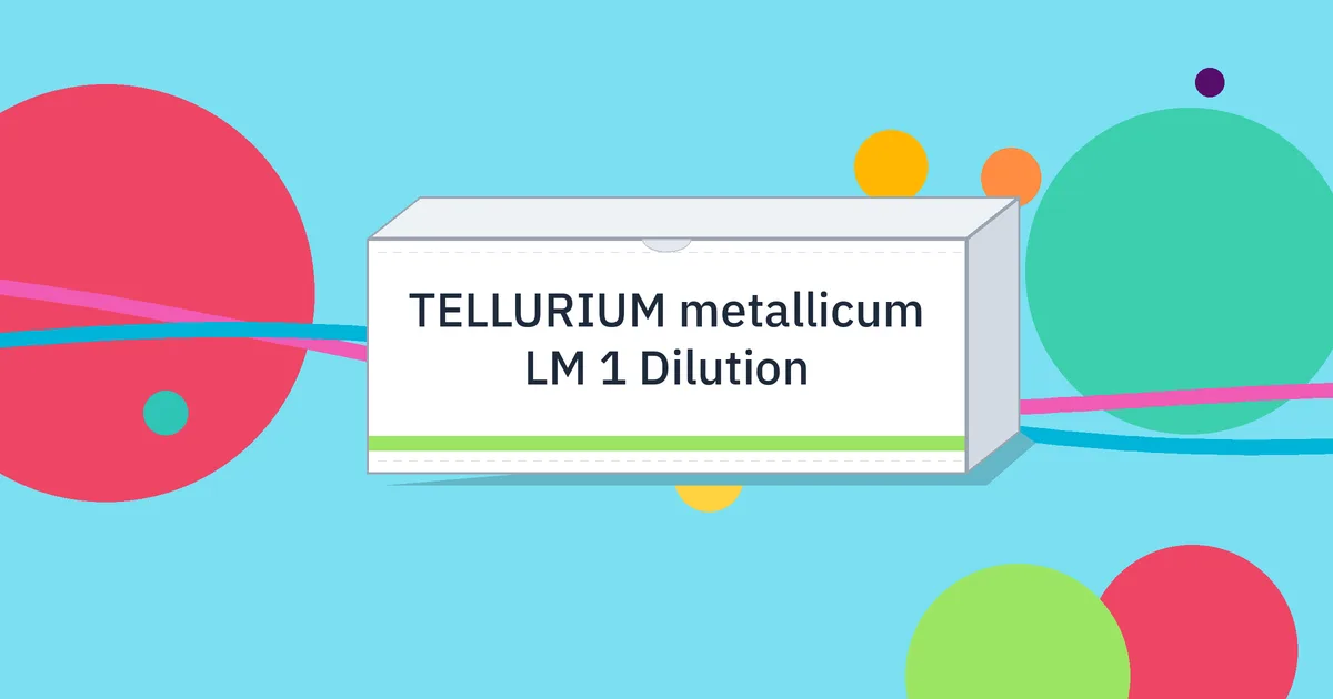 Symbolbild: Packung mit der Aufschrift TELLURIUM metallicum LM 1 Dilution (PZN 13215529) – Verfügbarkeit und Bezug in Apotheken in Frankfurt am Main