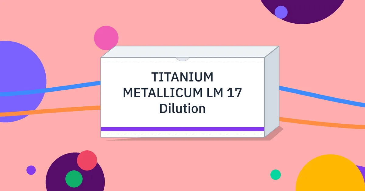 Symbolbild: Packung mit der Aufschrift TITANIUM METALLICUM LM 17 Dilution (PZN 13224416) – Verfügbarkeit und Bezug in Apotheken in Frankfurt am Main