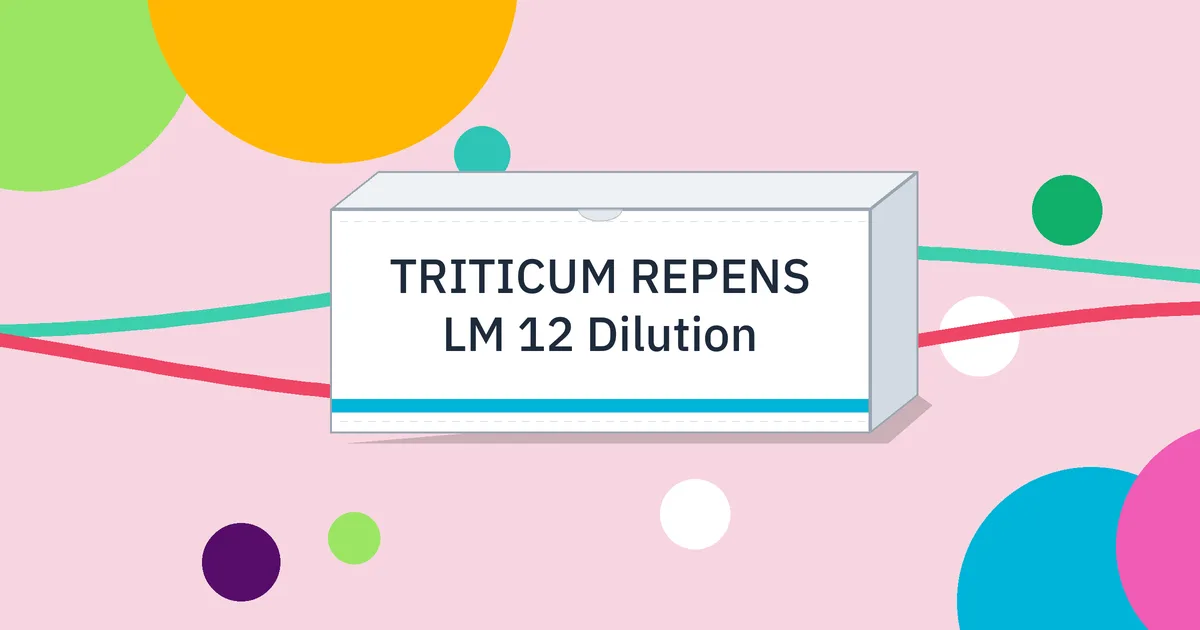 Symbolbild: Packung mit der Aufschrift TRITICUM REPENS LM 12 Dilution (PZN 13251608) – Verfügbarkeit und Bezug in Apotheken in Frankfurt am Main