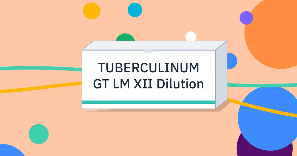 Symbolbild: Packung mit der Aufschrift TUBERCULINUM GT LM XII Dilution (PZN 02821706) – Verfügbarkeit und Bezug in Apotheken in Frankfurt am Main